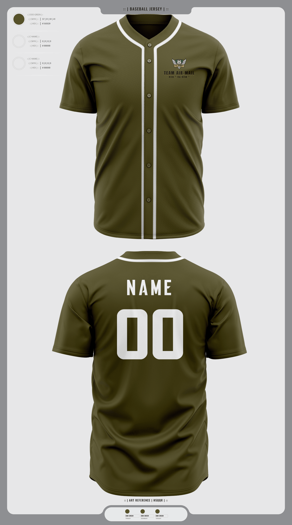 Air-Mail 6731471 Full Button Baseball Jersey - 1 – Teamtime