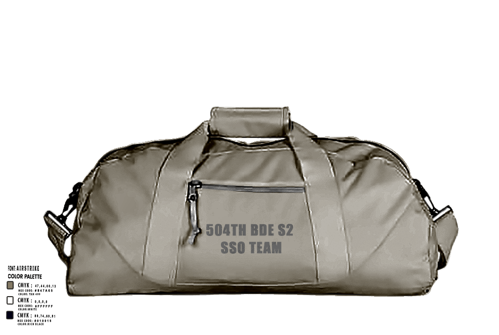 504th BDE S2 SSO Team 19347598 Duffle Bag - 117 – Teamtime
