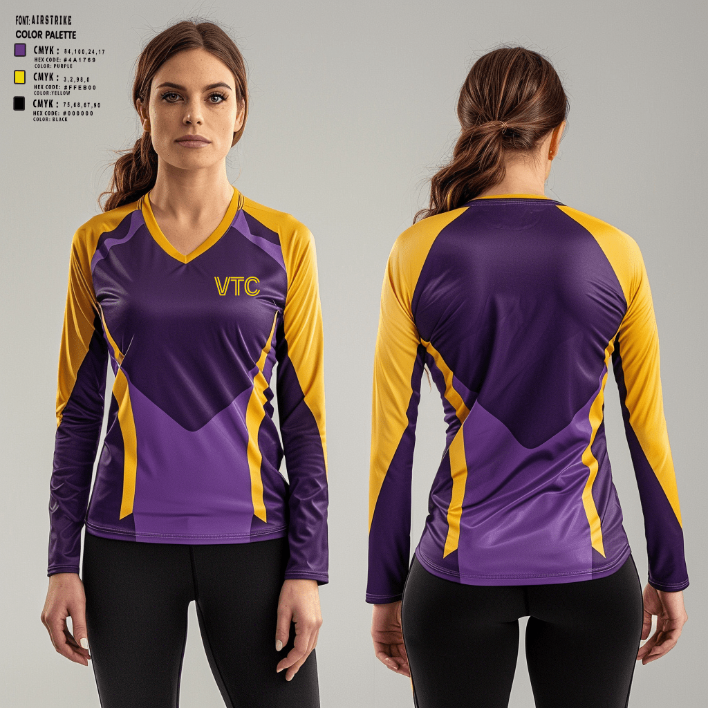 Vibranium Track Club 83806120 Women's Long Sleeve V-neck Shirt - 2 – Teamtime