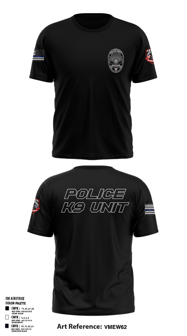 Arkoma Police Department 31788121 Short Sleeve Performance Shirt - 1 ...