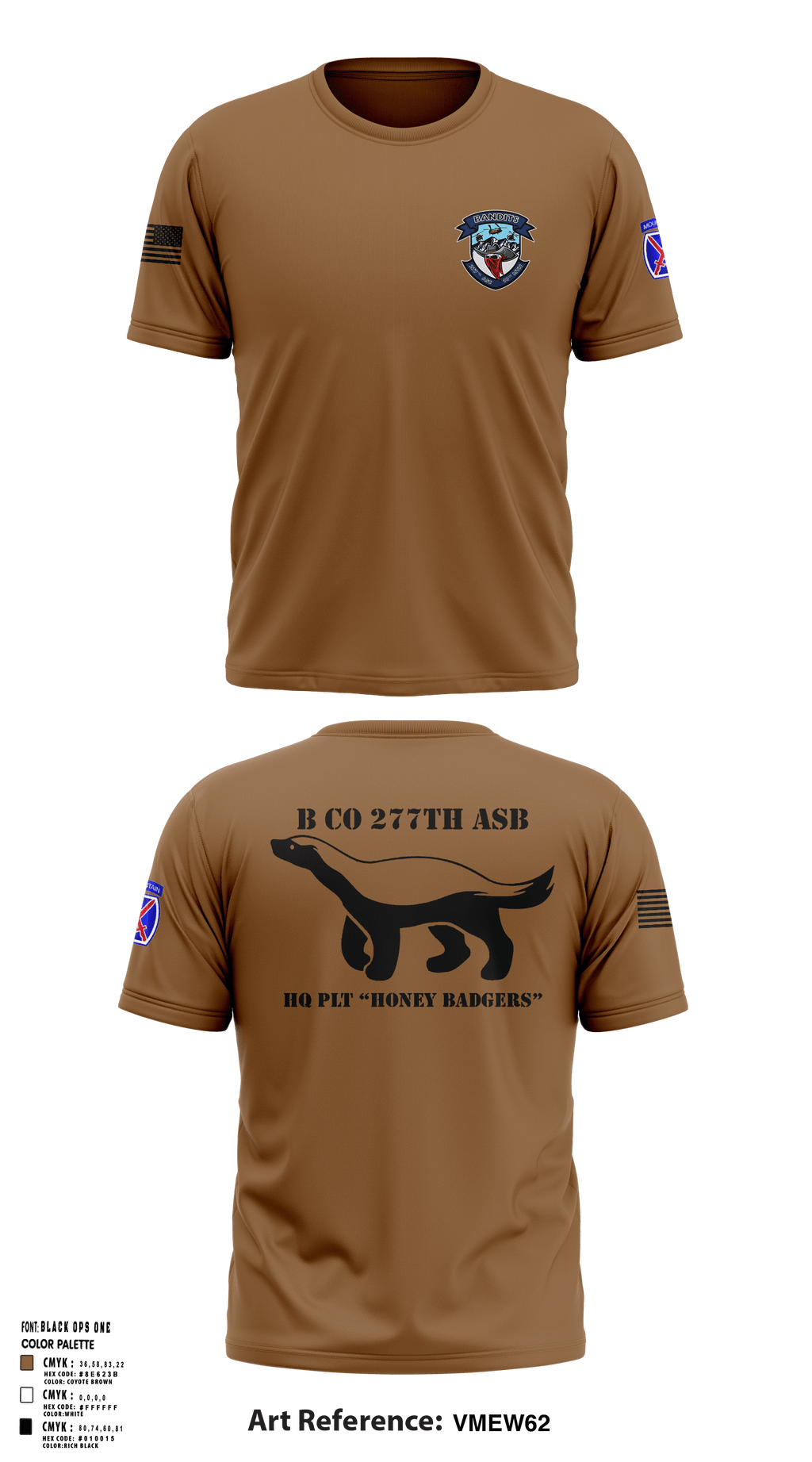 B CO 277 ASB HQ 9127961 Short Sleeve Performance Shirt - 2 – Teamtime