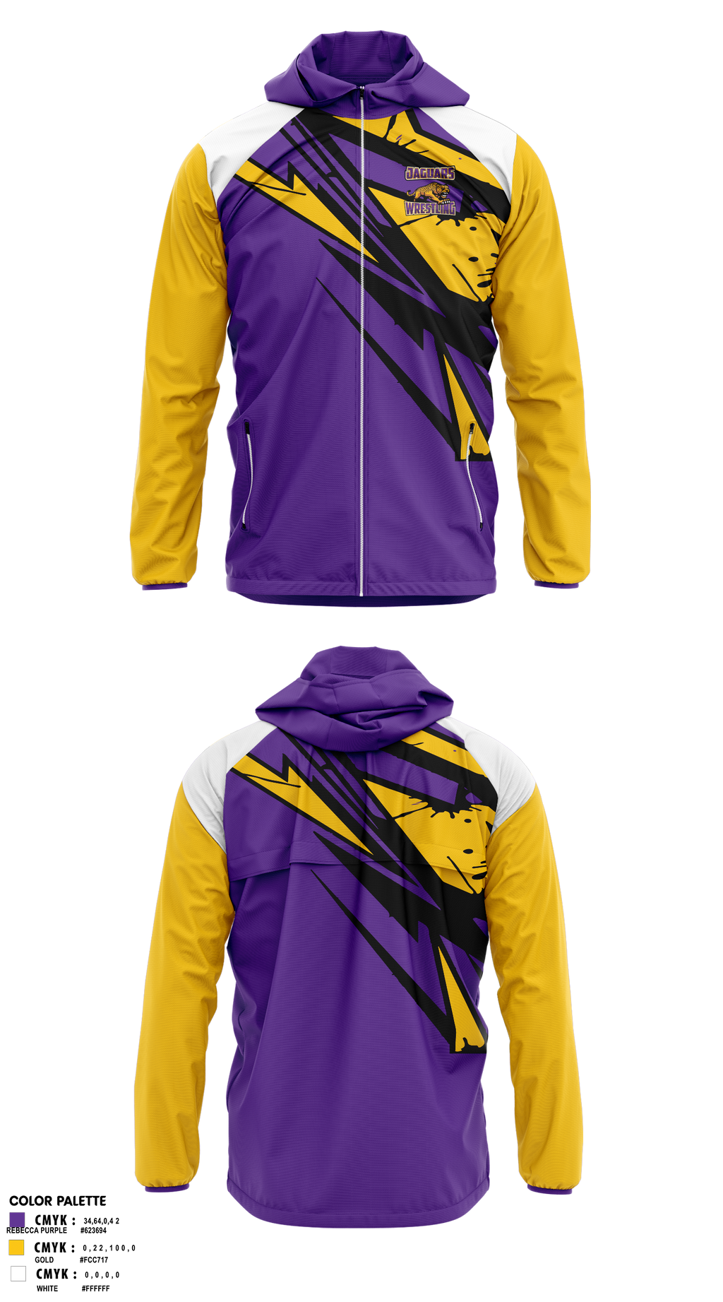 Johnson Abernathy Graetz High School Wrestling 80783925 Windbreaker ...