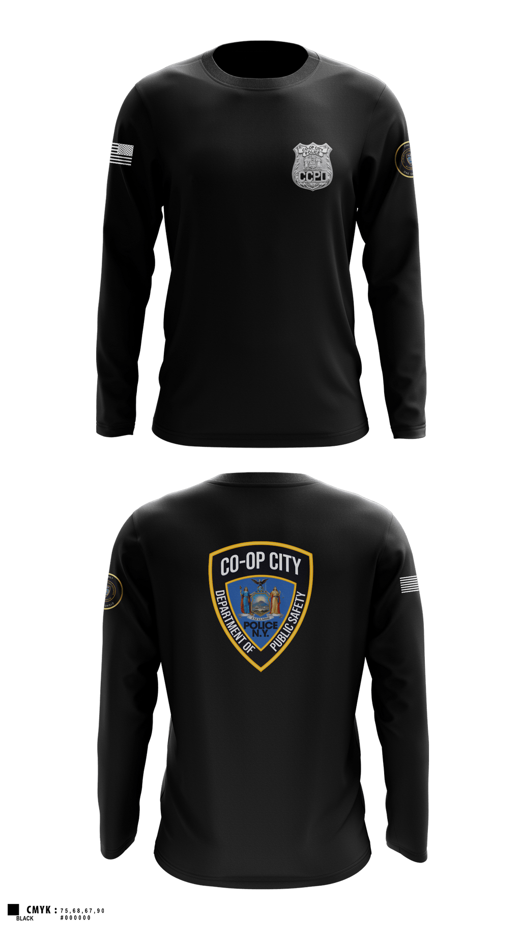 Co-op City Police Department 96634913 Long Sleeve Performance Shirt 1 ...