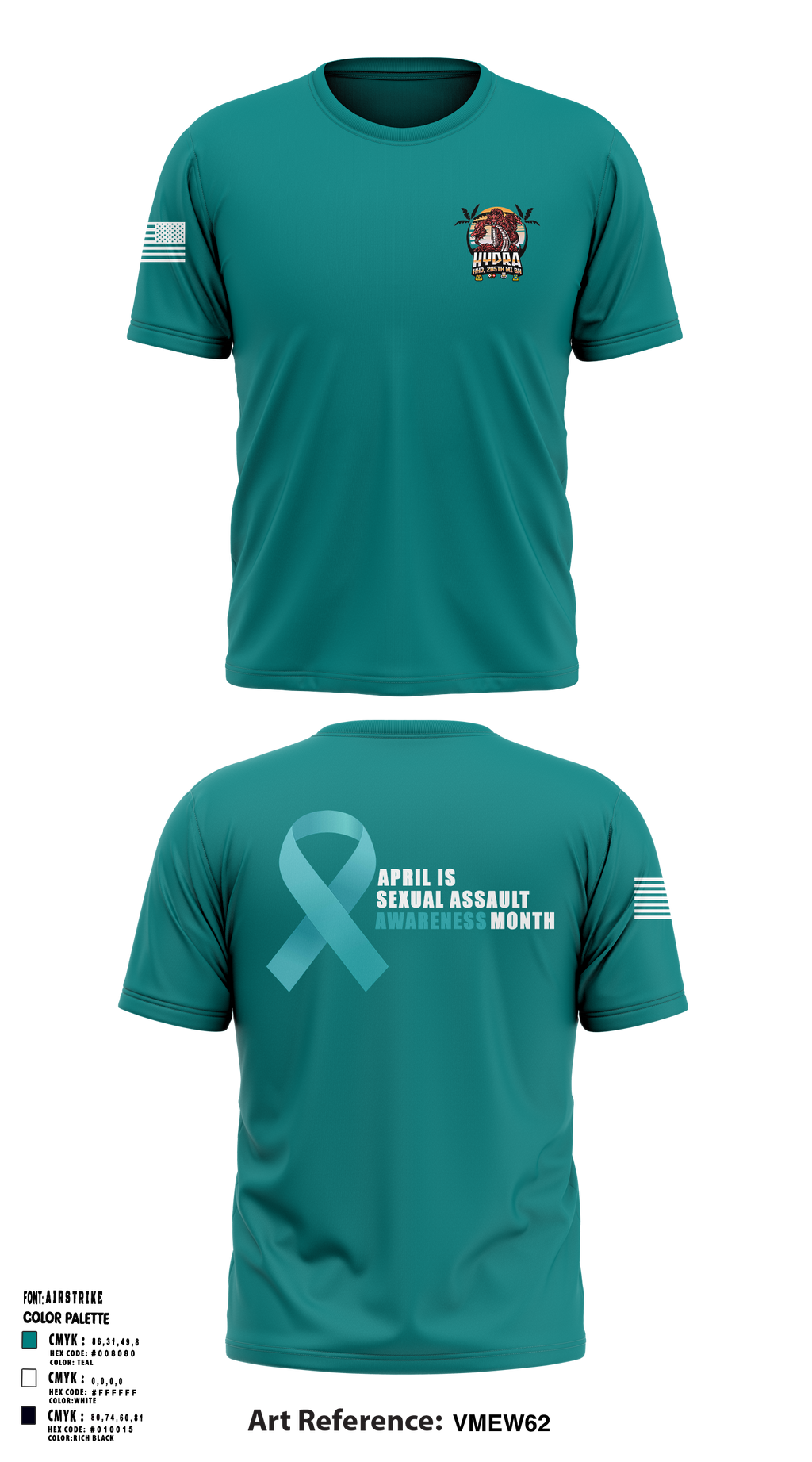 HHD 205th MI BN Short Sleeve Performance Shirt - 4 – Teamtime