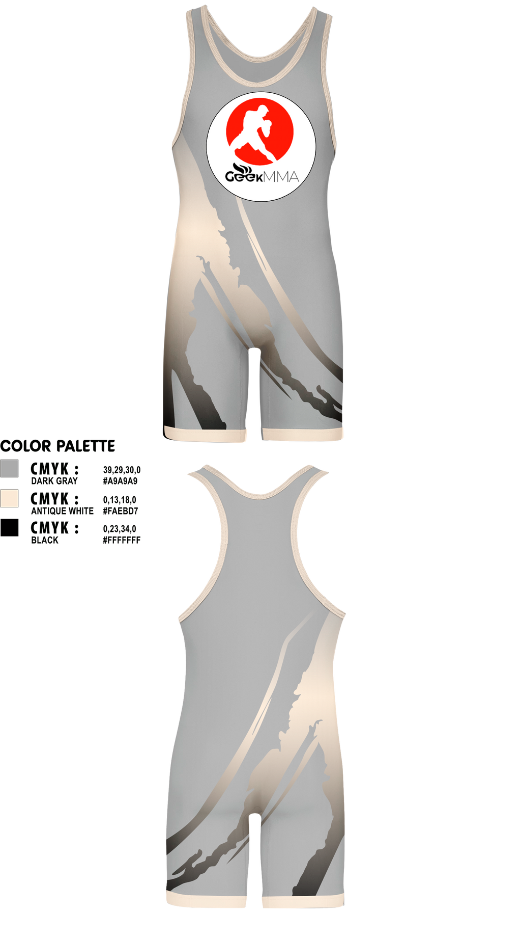 Geek MMA 61895980 Wrestling Singlet - 1 – Teamtime