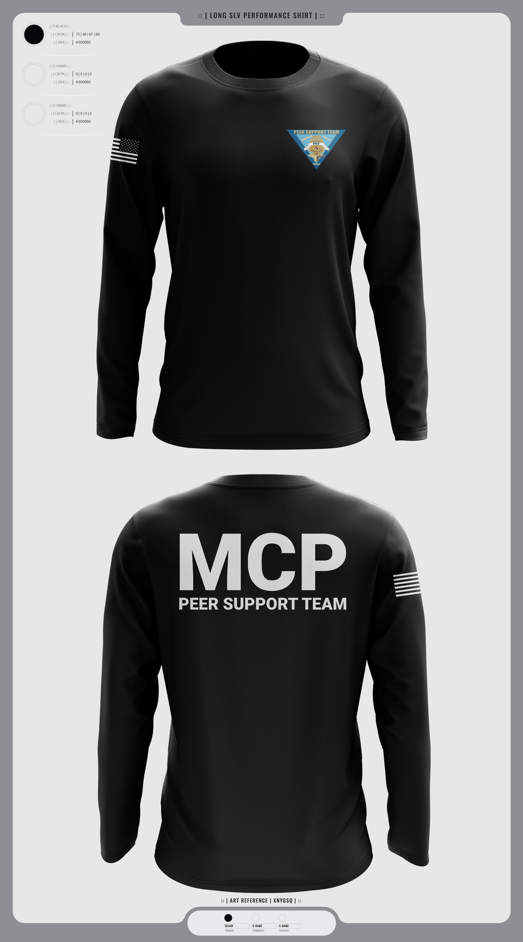 Montgomery County Police Peer Support Team 86859377 Long Sleeve Perfor ...