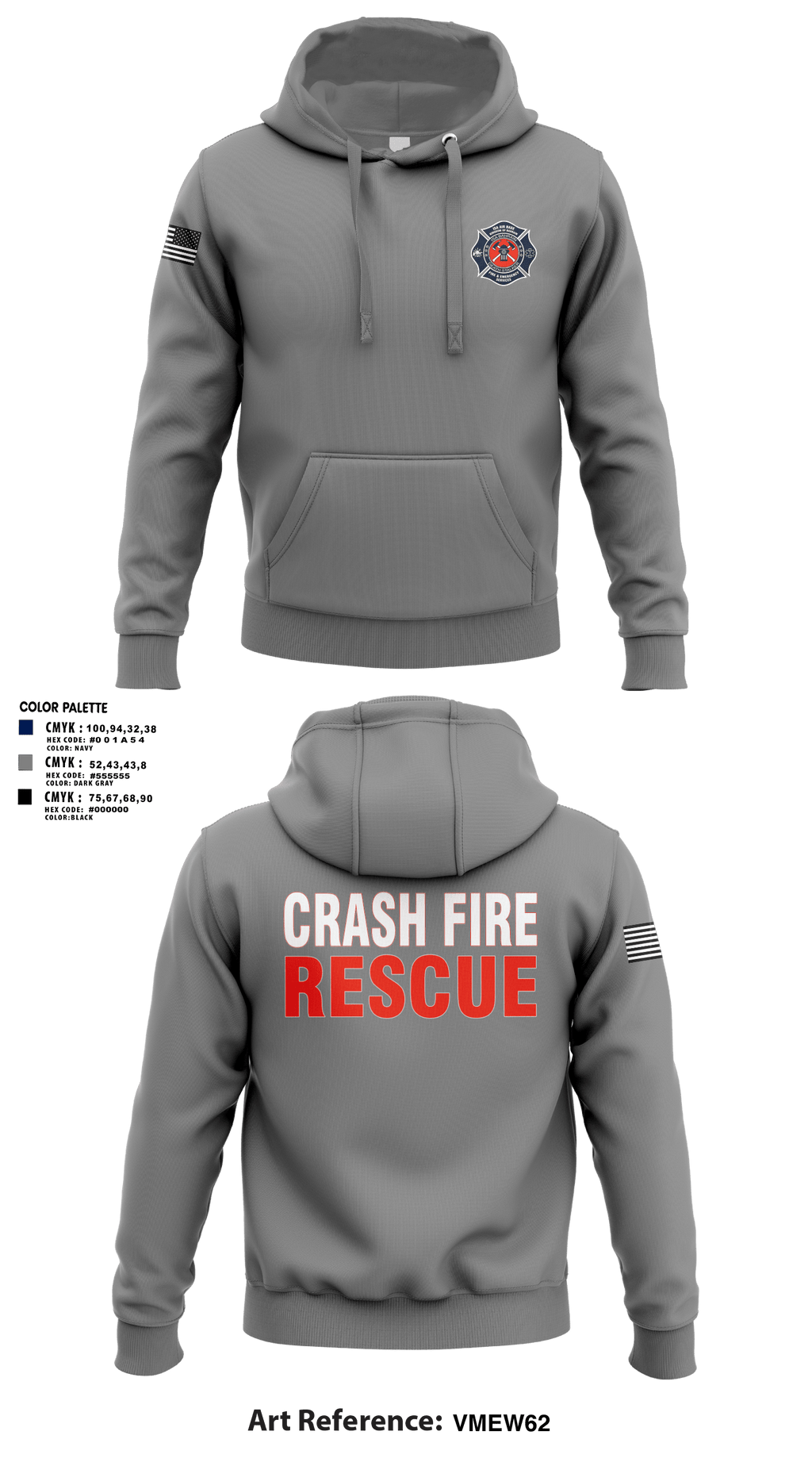 ISA Air base Fire Dept. 19172110 Hoodie - 68 – Teamtime