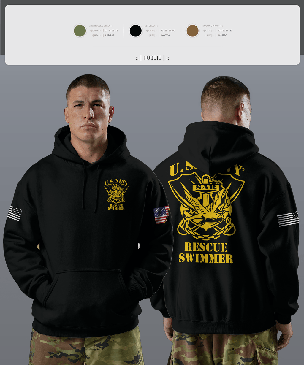 Aircrew Rescue Swimmer 89719017 Hoodie - 2 – Teamtime