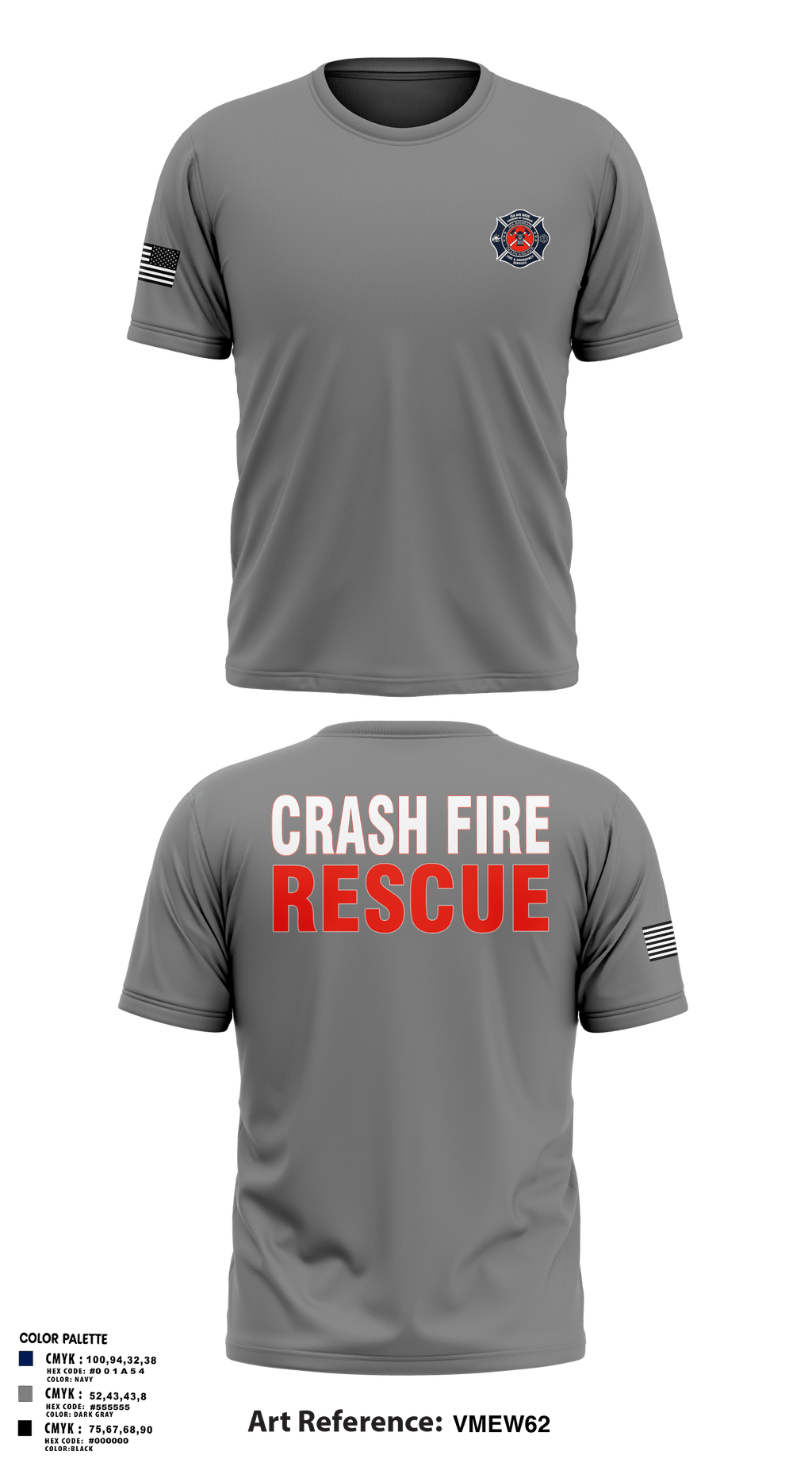 ISA Air base Fire Dept. 19172110 Short Sleeve Performance Shirt - 69 ...