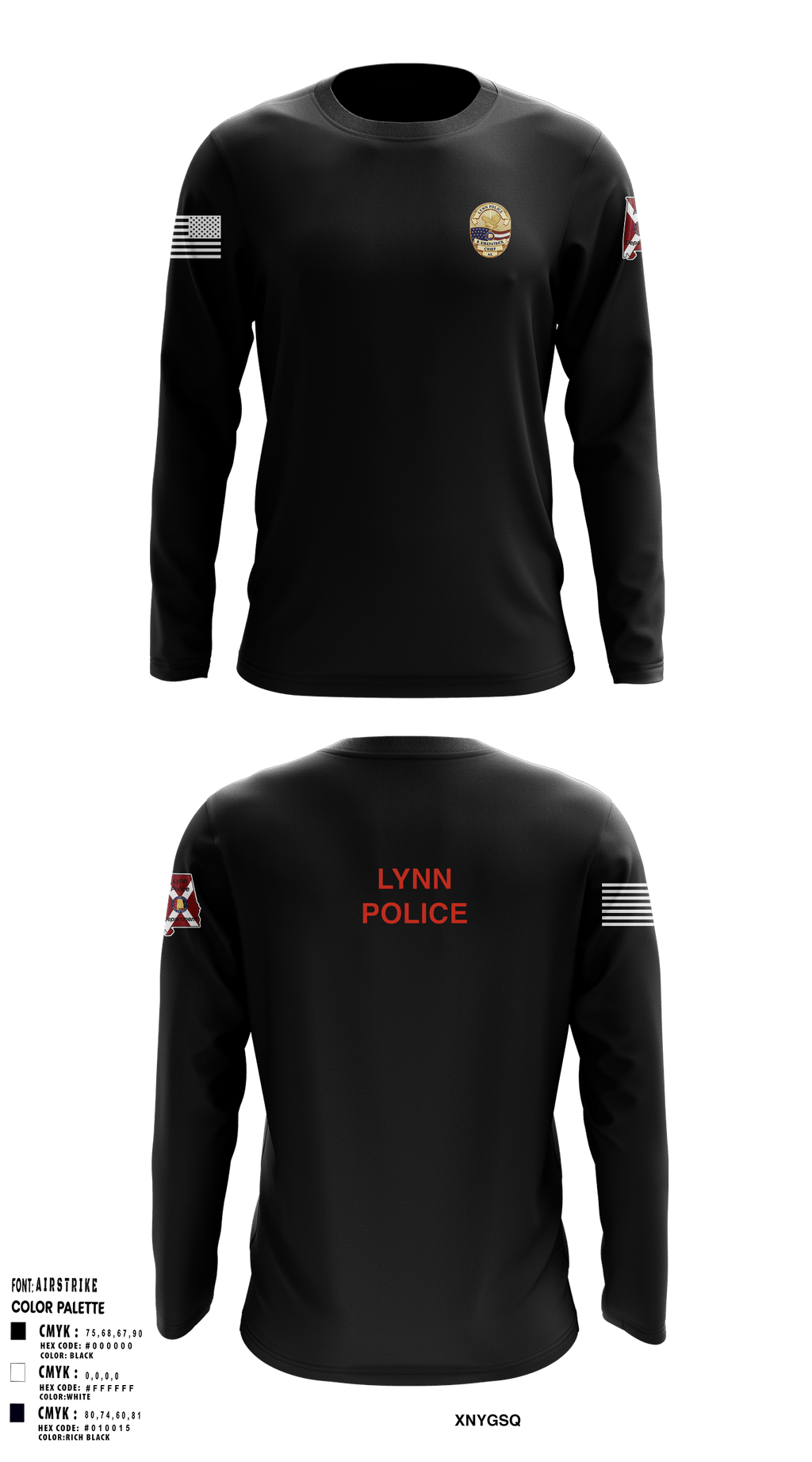 Lynn Police Department 639749293 Long Sleeve Performance Shirt - 2 ...